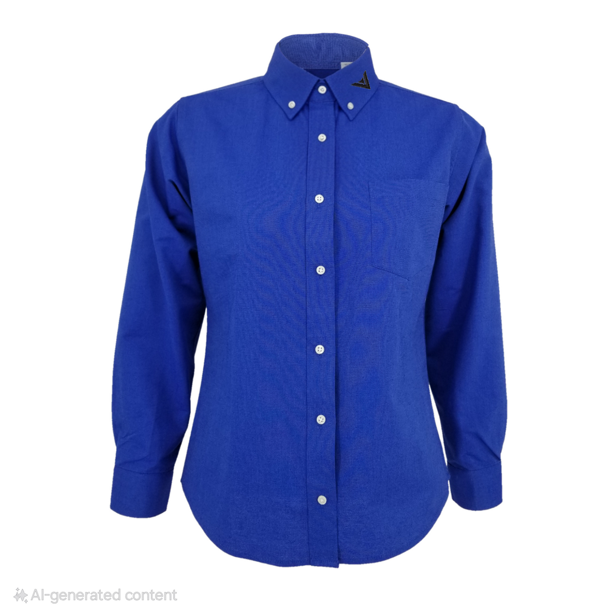 English Blue Shirt - S6237E with Satmer Embroidery - No Tznius Button ...