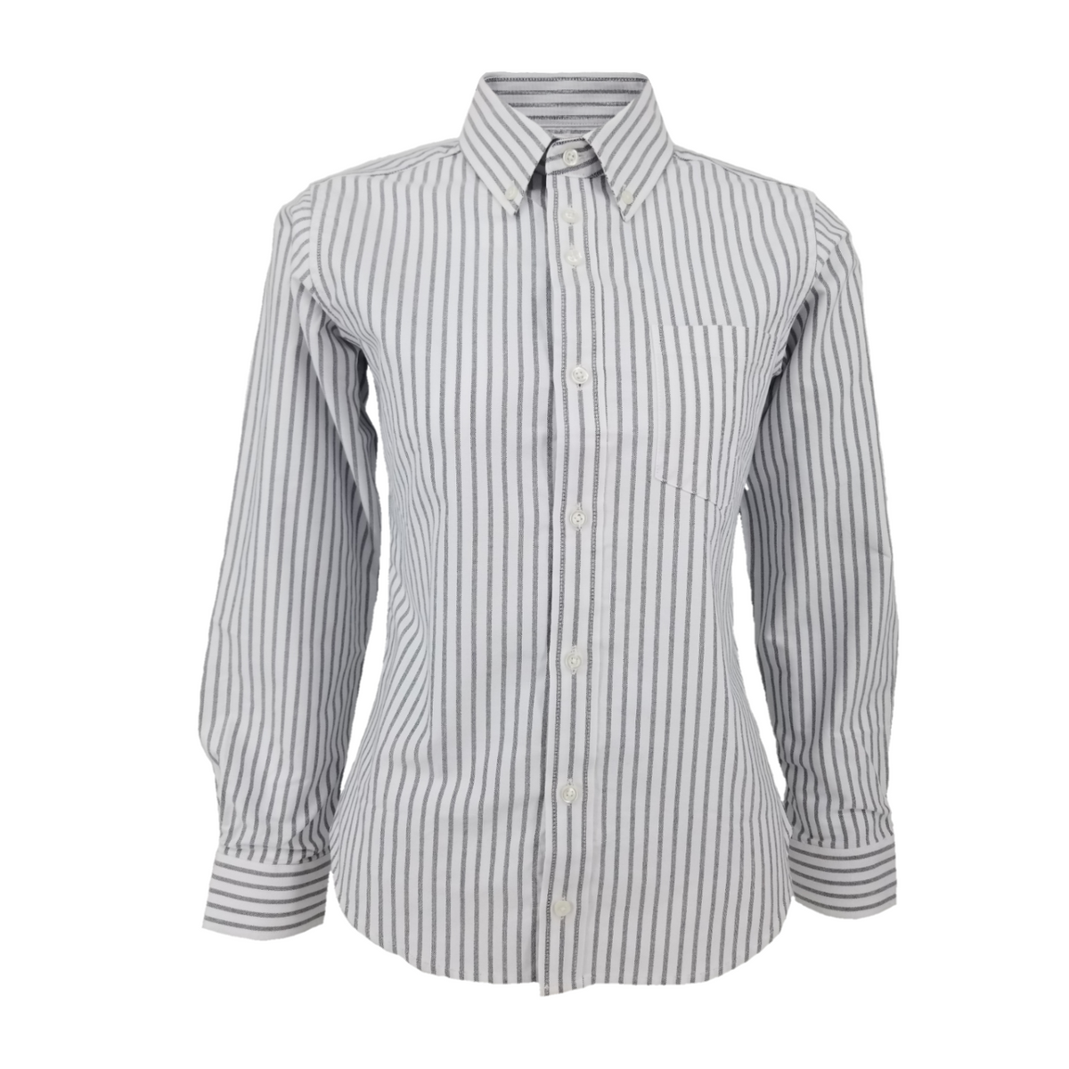 Betty Z Dark Navy and White Stripe Girls Oxford Shirt – Fraylich School ...