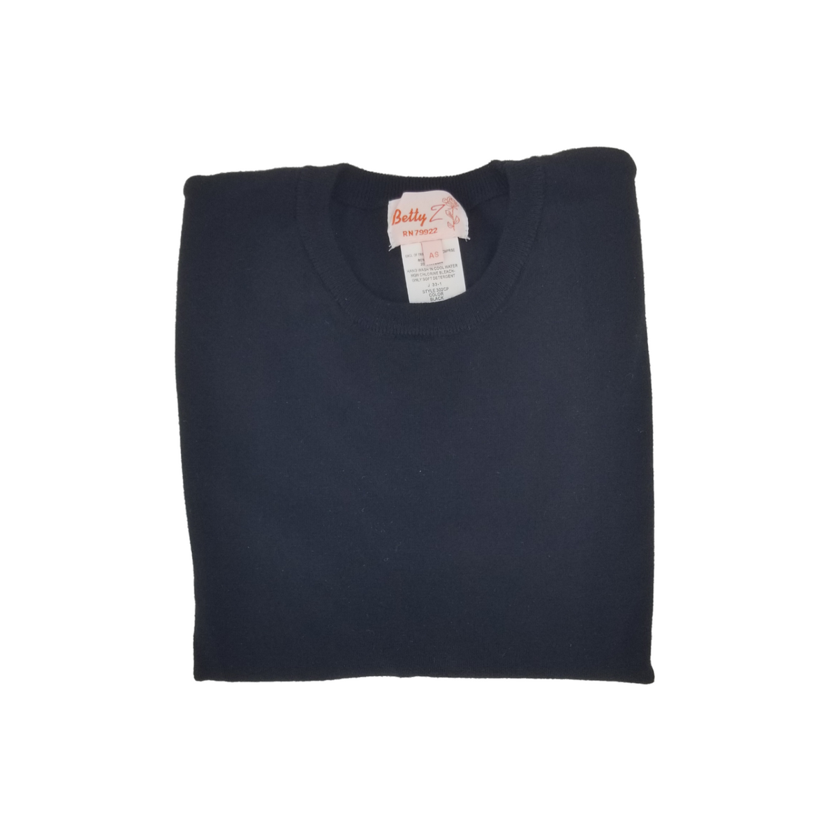 Viscose Crew Neck Sweater Black 302CP – Fraylich School Uniforms
