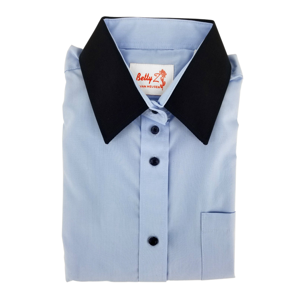 Betty Z Two Tone Girls Broadcloth Shirt – Fraylich School Uniforms