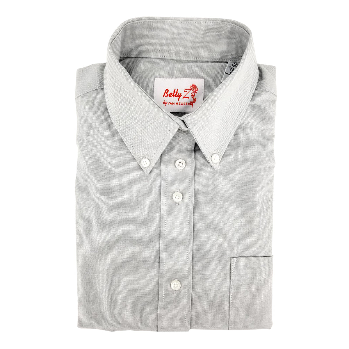 Betty Z Solid Grey Girls Oxford Shirt – Fraylich School Uniforms